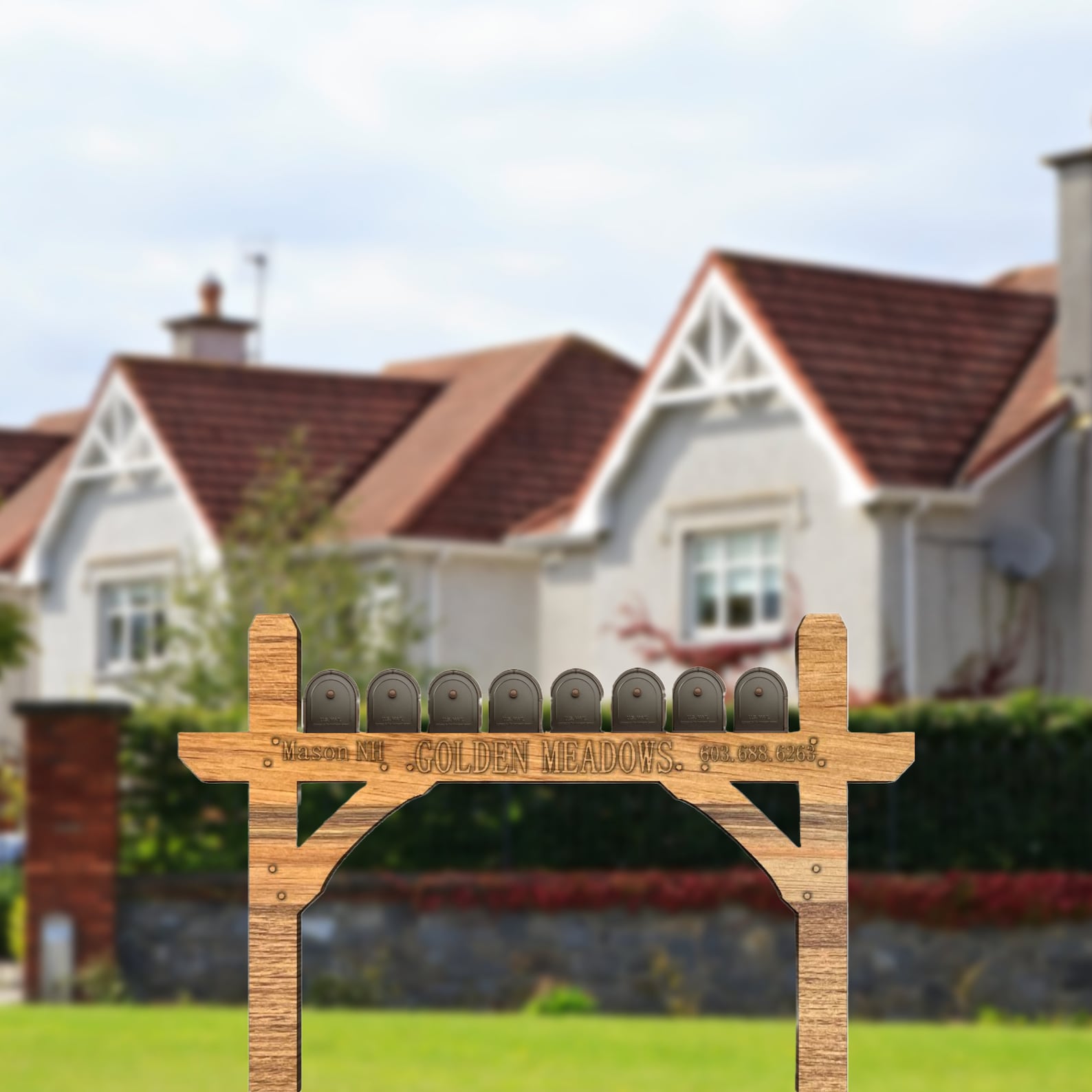 Country Multi Mailbox Timber Frame Post Custom Handmade Rough - Etsy