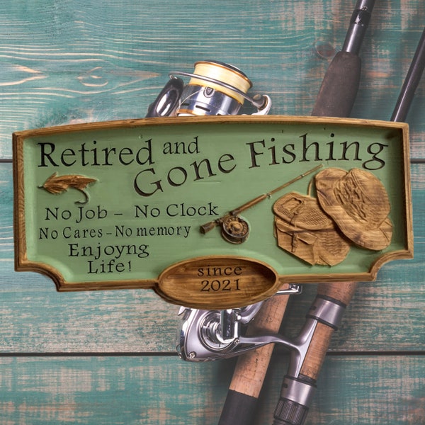 Gone Fishing Sign - Etsy