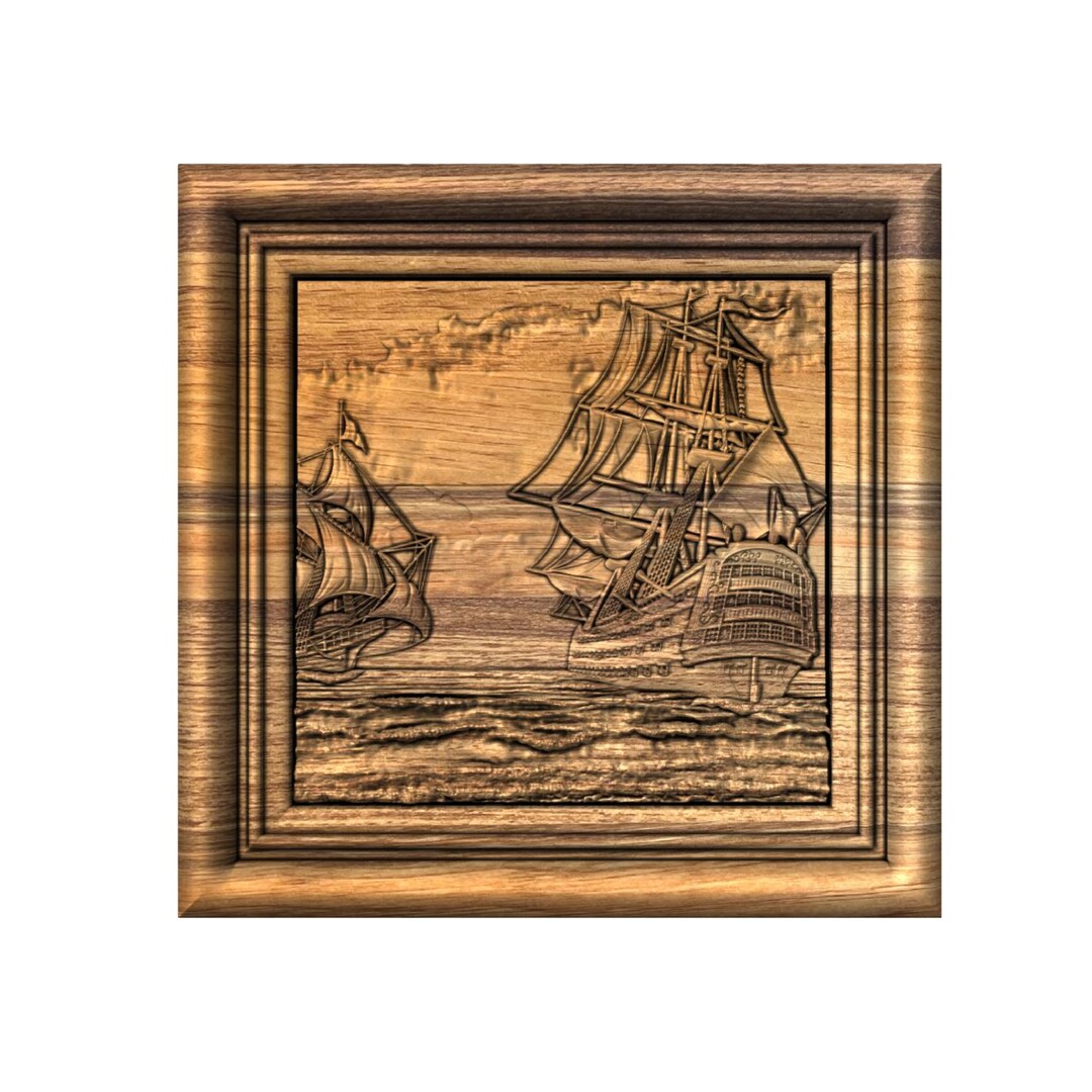 Custom Wall Art Tall Ships Handmade Wood Panel - Etsy