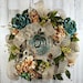 Oval Grapevine Floral Wreath, Spring Wreath, Summer Wreath, Gift Idea ...