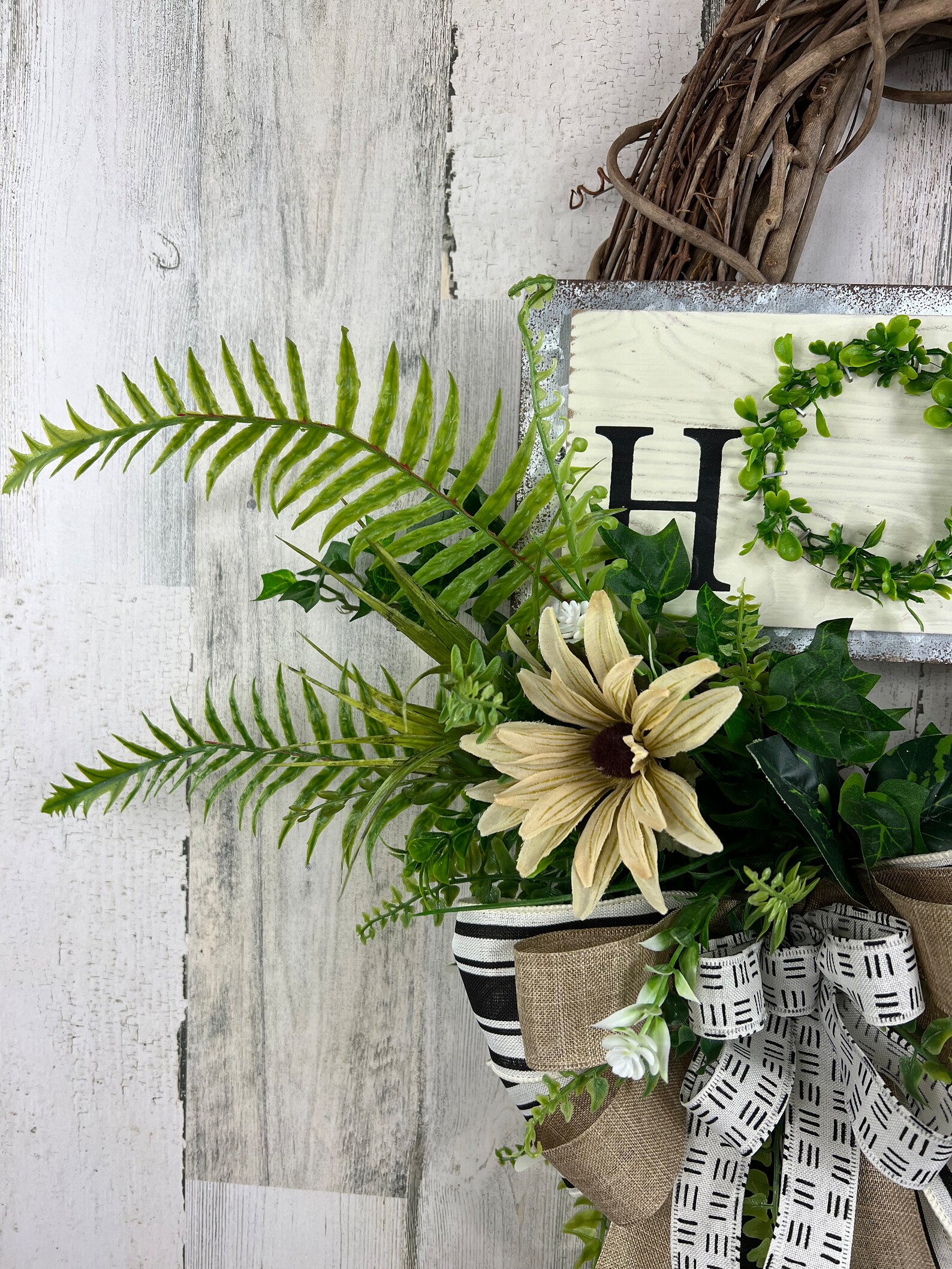 Everyday Oval Grapevine Wreath, Welcome Home Greenery Home Decor ...