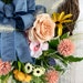 Oval Grapevine Floral Wreath, Spring Wreath, Summer Wreath, Gift Idea ...