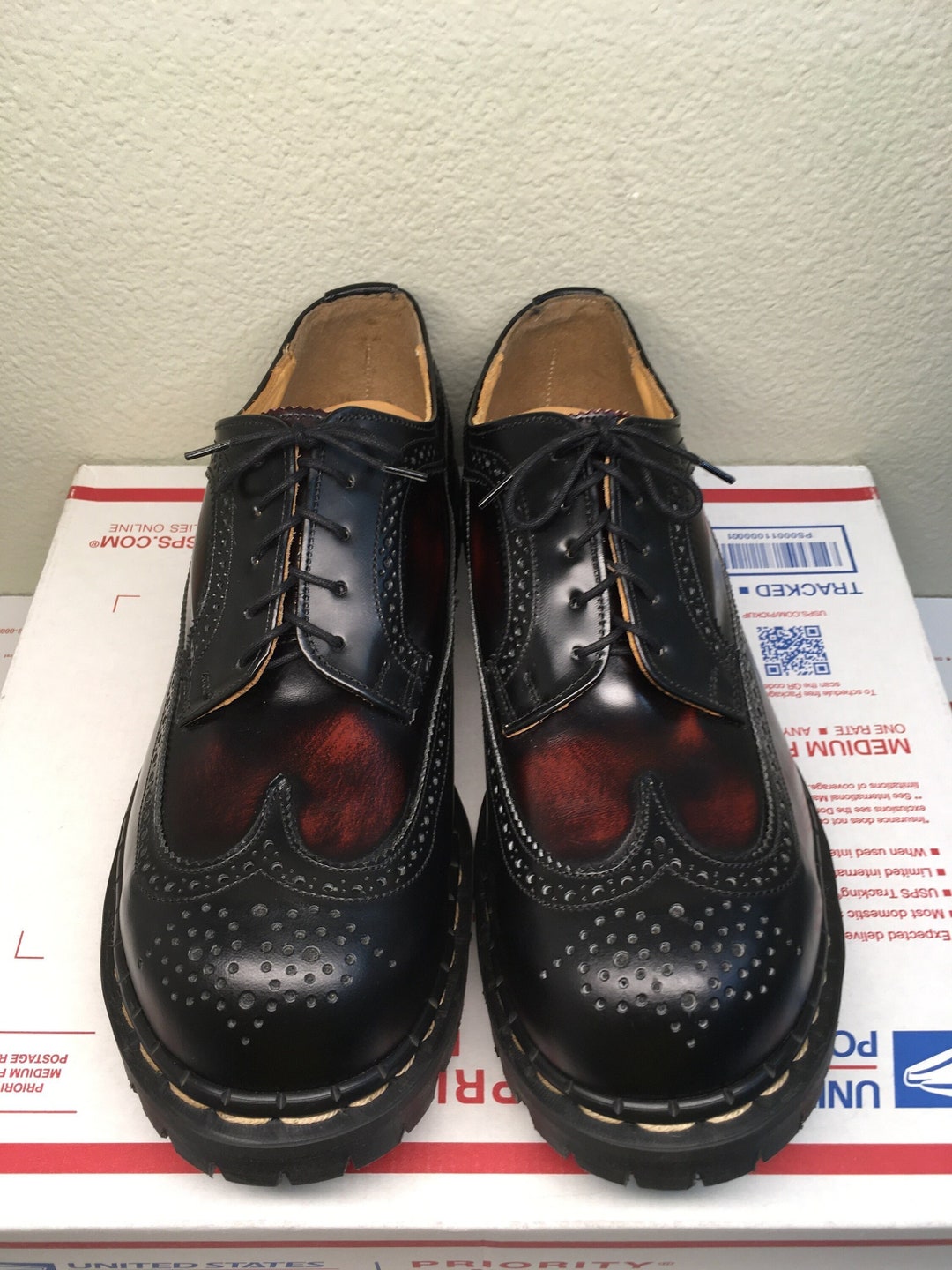 Gripfast 5-eye Steel Toe Wm 10 Shoes Brogue Wingtip England - Etsy