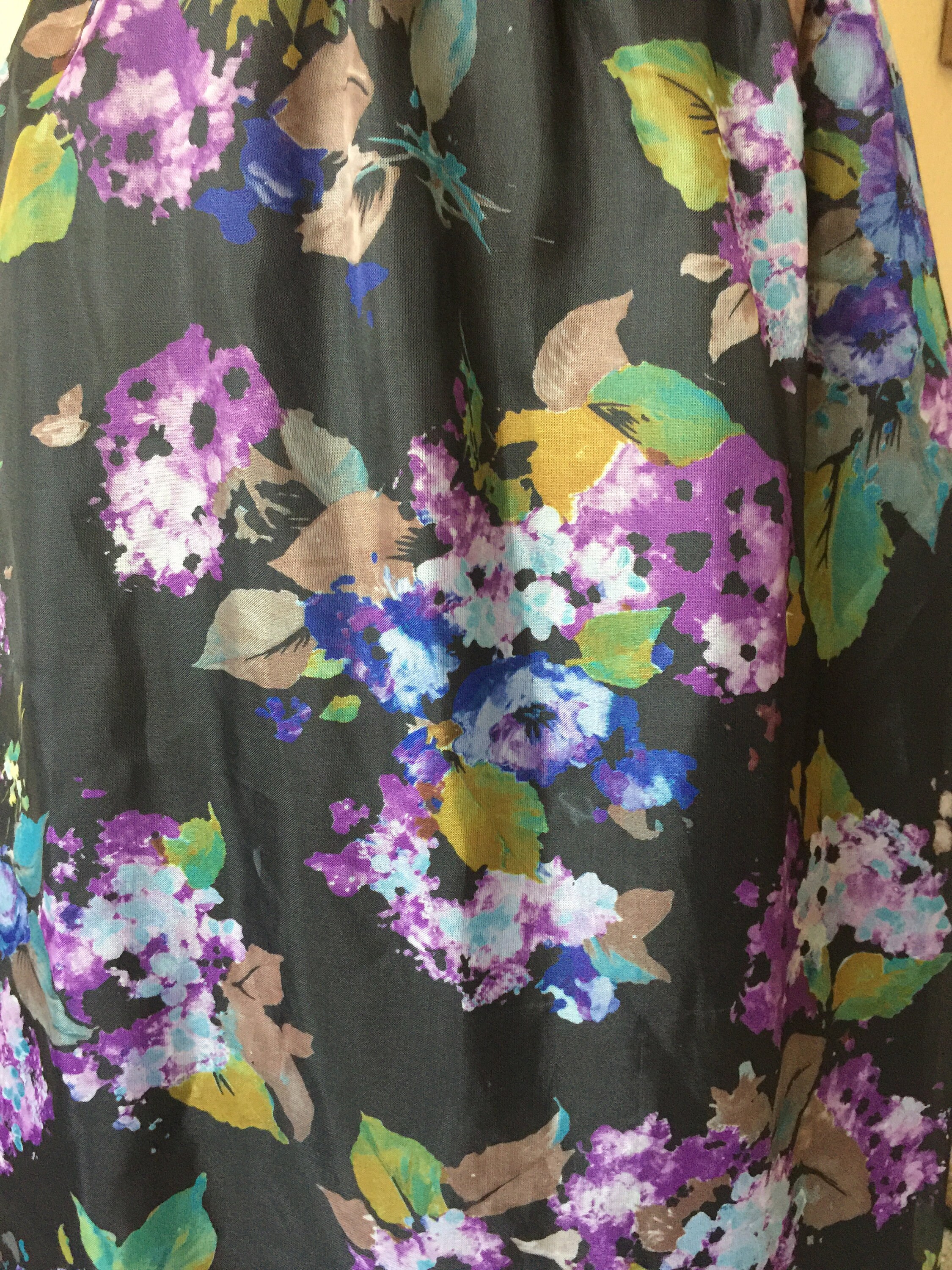 Sue Brett Collection Floral Skirt Size Medium/large Vintage 1980s Pinup ...