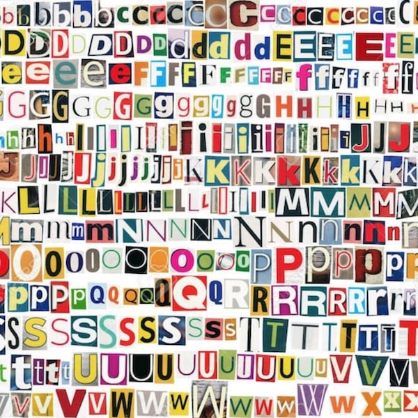 Magazine Letters - Etsy
