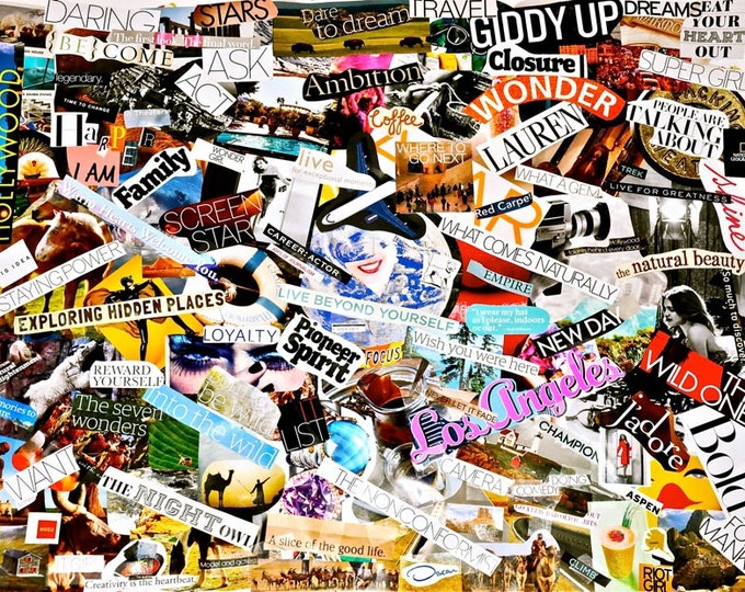 Vision Board Supplies for Collage Materials Vision Board Kit - Lot of ...