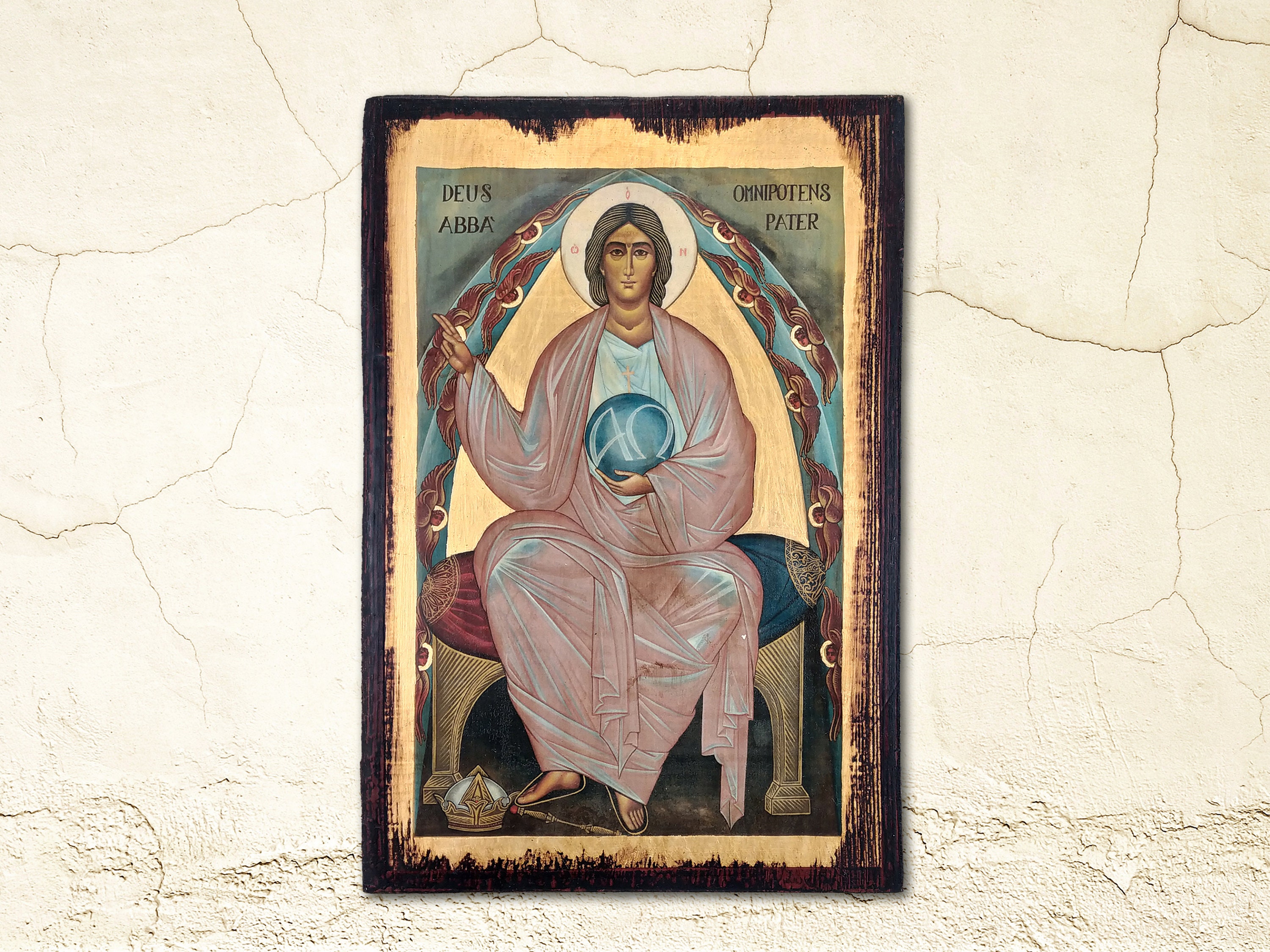 GOD THE FATHER Handmade Icon on Pine Wood Birthday or - Etsy