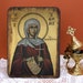 SAINT ATHENA the Great Martyr, Byzantine Handmade Greek Orthodox Icon ...