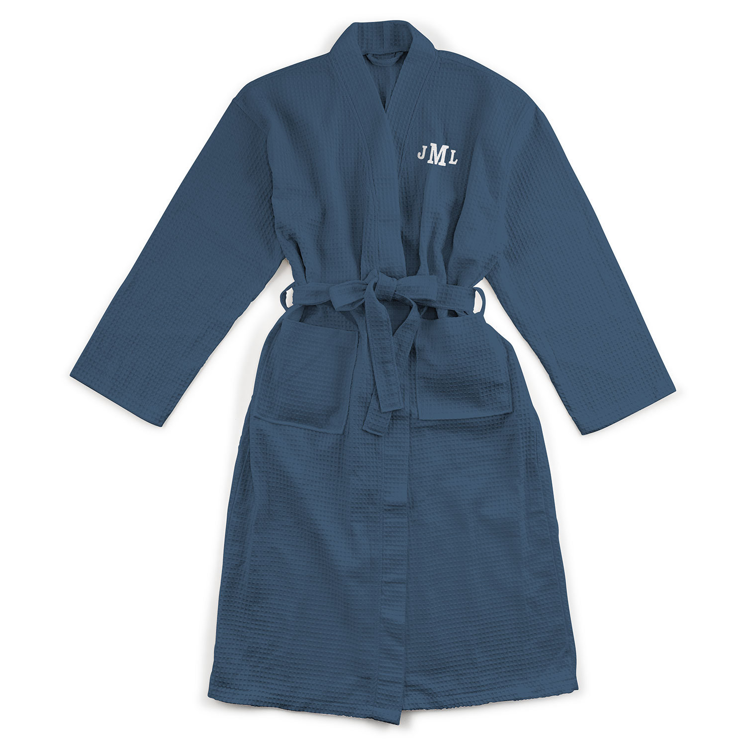 Custom Embroidered Men's Navy Waffle Robe Personalized - Etsy