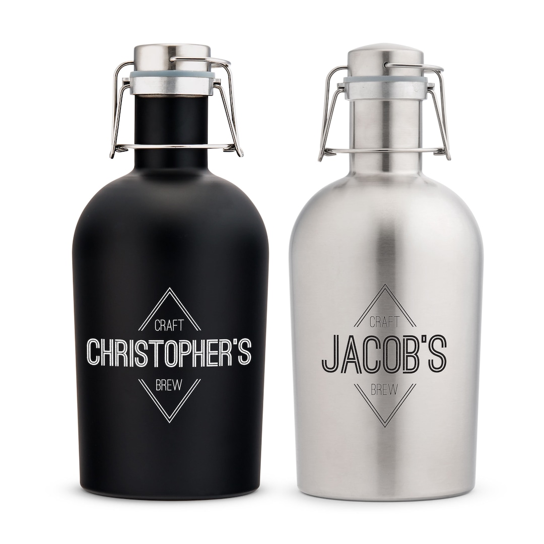 Personalized 64 Oz Beer Growler - Beer Growler - Custom Groomsmen Gift ...