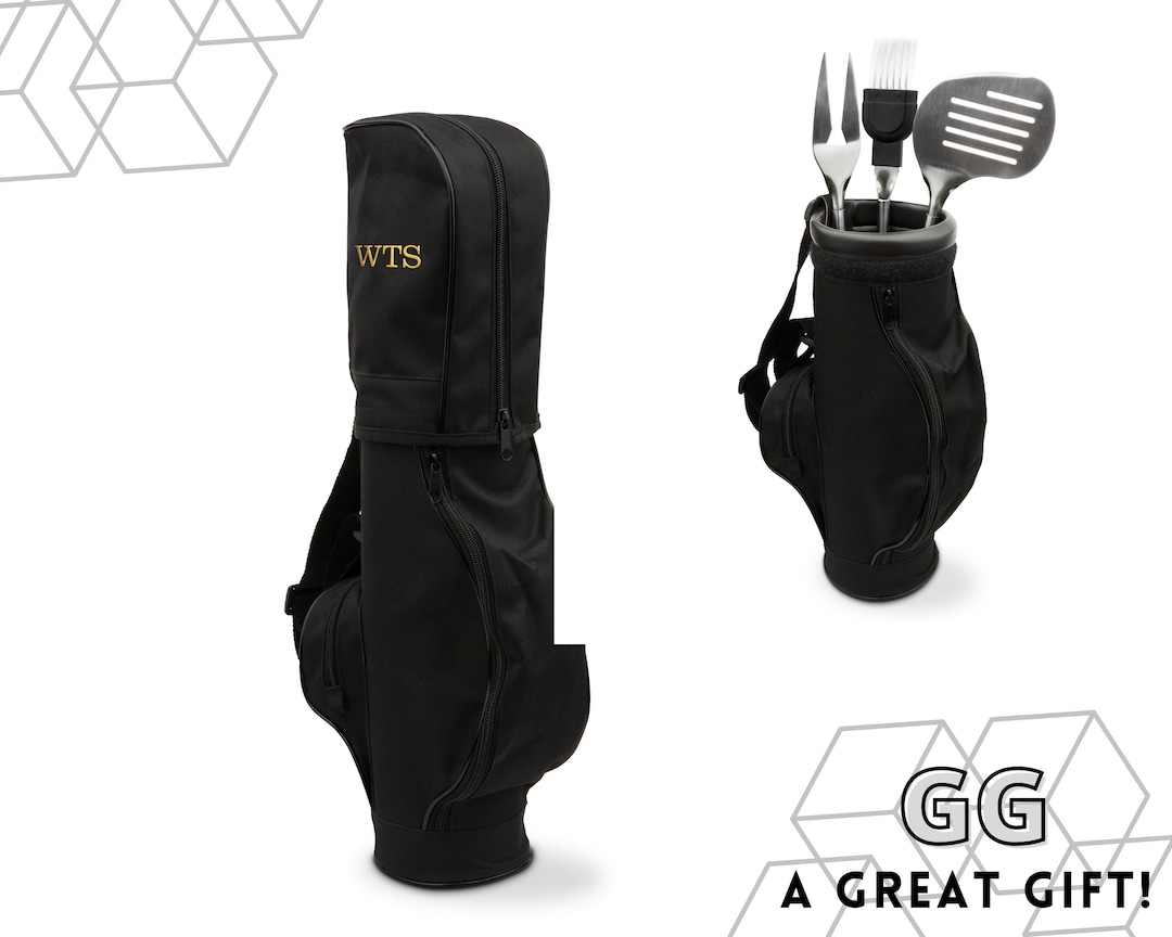 BBQ Tool Set - Golf Bag BBQ Tool Set - Custom Embroidered BBQ Tool Set ...