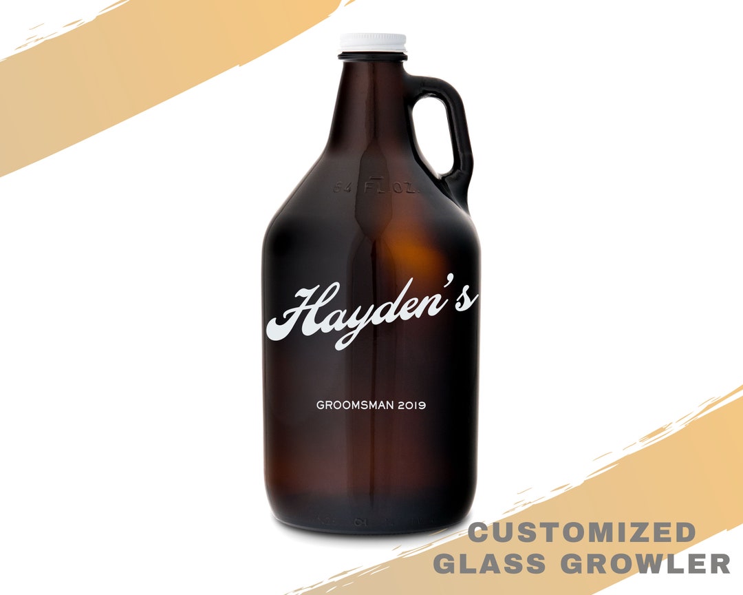 Personalized Beer Growler - Custom Beer Growler - 64 Oz Beer Growler ...