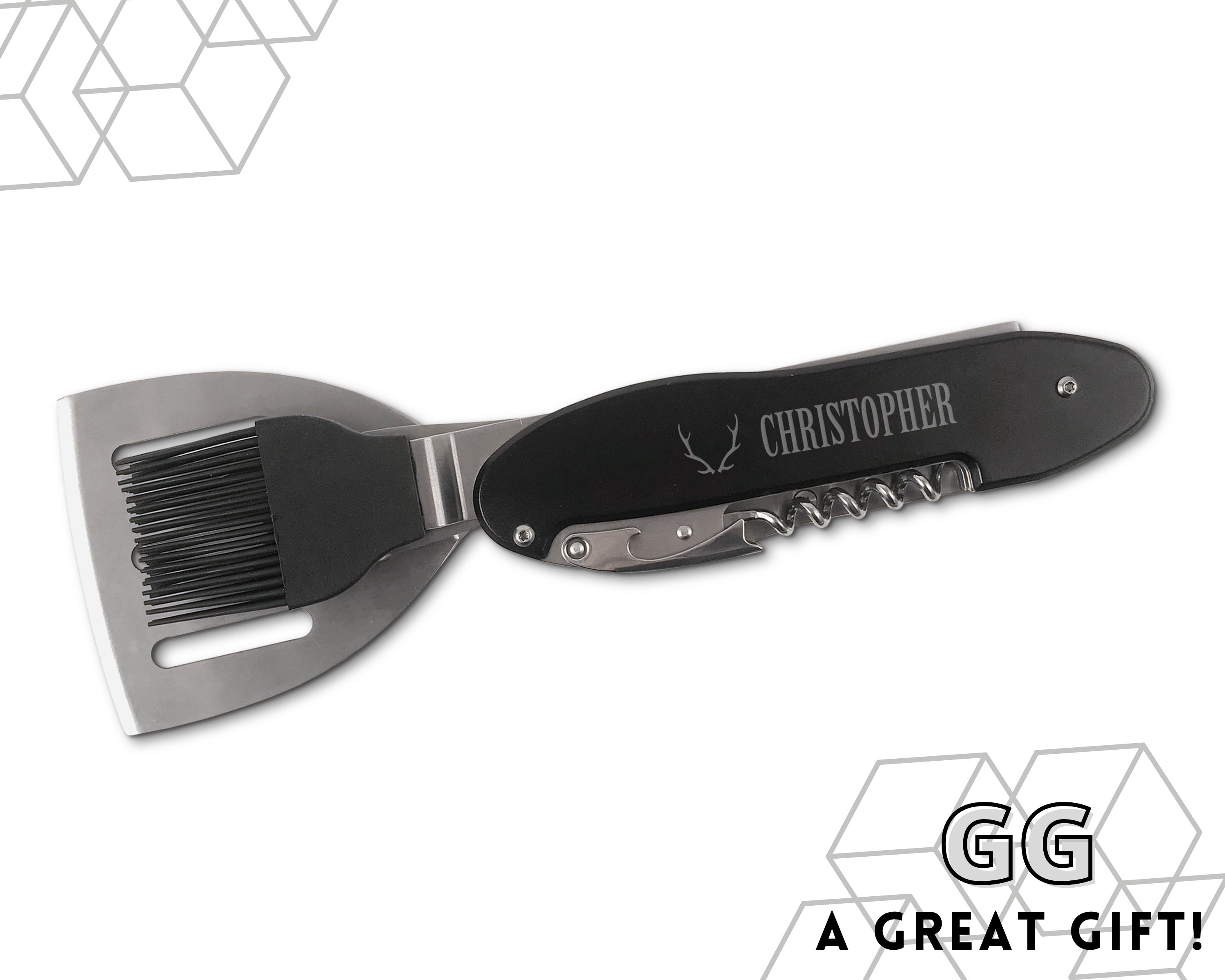 Personalized BBQ Tool Set Antler BBQ Grill Multi-tool - Etsy