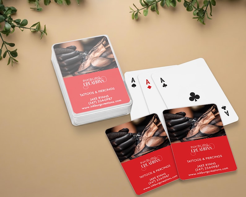 Custom Logo Playing Cards With Case - Personalized Playing Card Deck ...