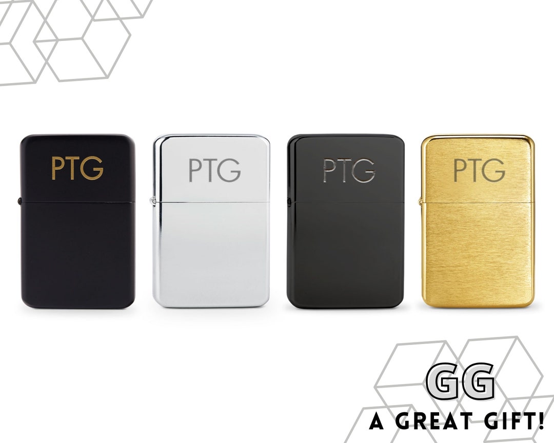 Engraved Lighter - Monogram Lighter - Personalized Lighter in Gift Box ...