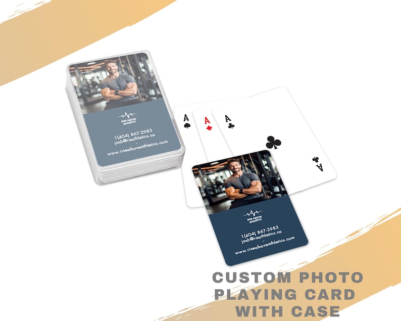 Custom Logo Playing Cards With Case - Personalized Playing Card Deck ...