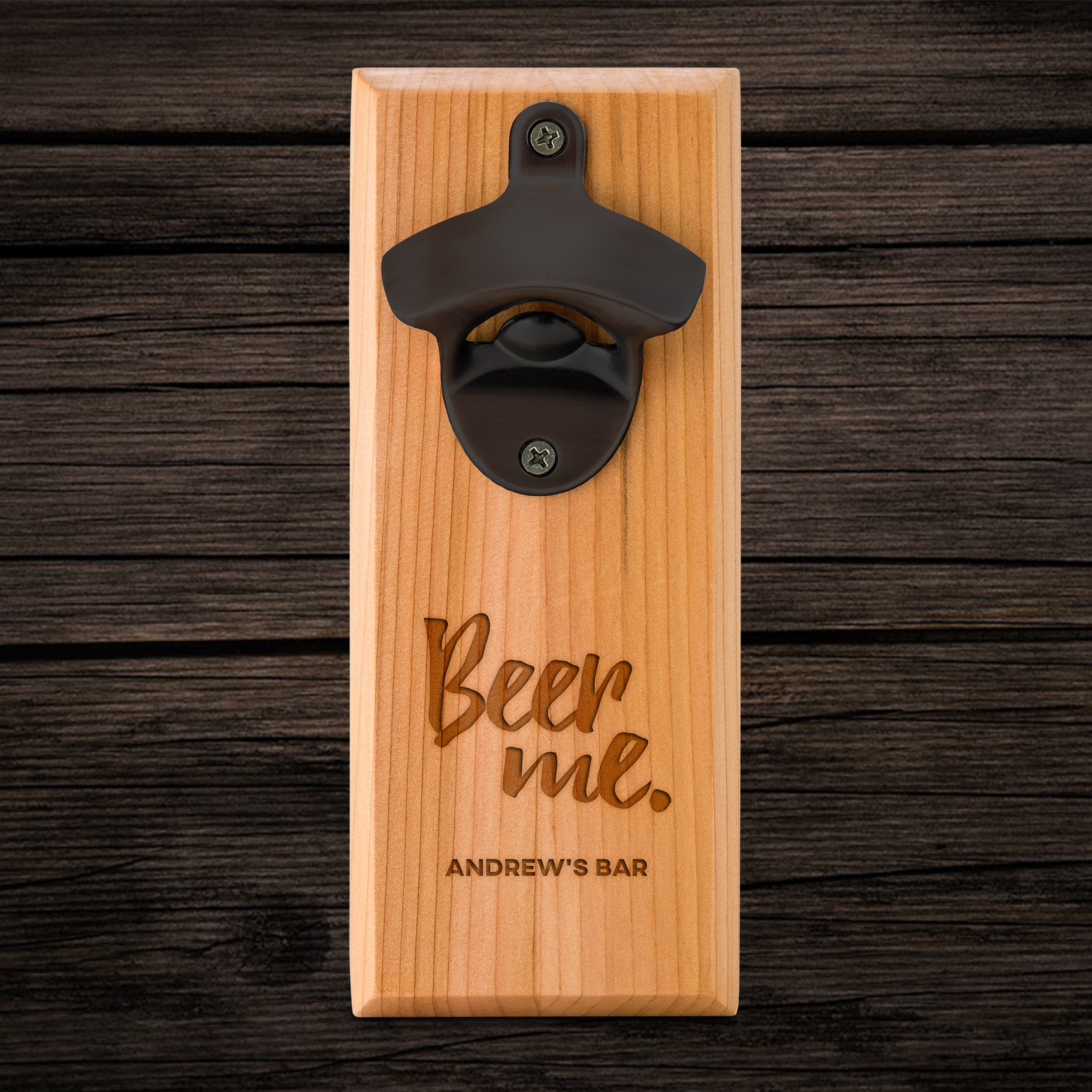 Custom Wall Mounted Bottle Opener Craft Beer Lover Gifts | Etsy