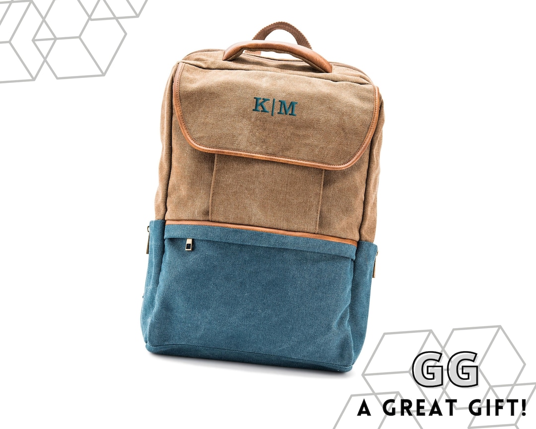 Personalized Men's Backpack – Personalized Men's Laptop Bag - Custom ...