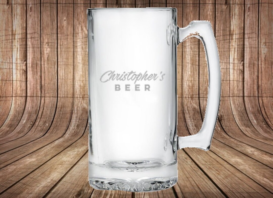 Personalized Beer Mug Custom Beer Glass Groomsman Beer Mug - Etsy