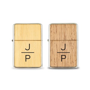 Personalized Initials Refillable Lighter Custom Engraved Groomsman ...