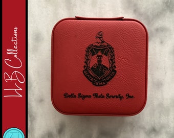 Delta Sigma Theta Travel Jewelry Box - Etsy