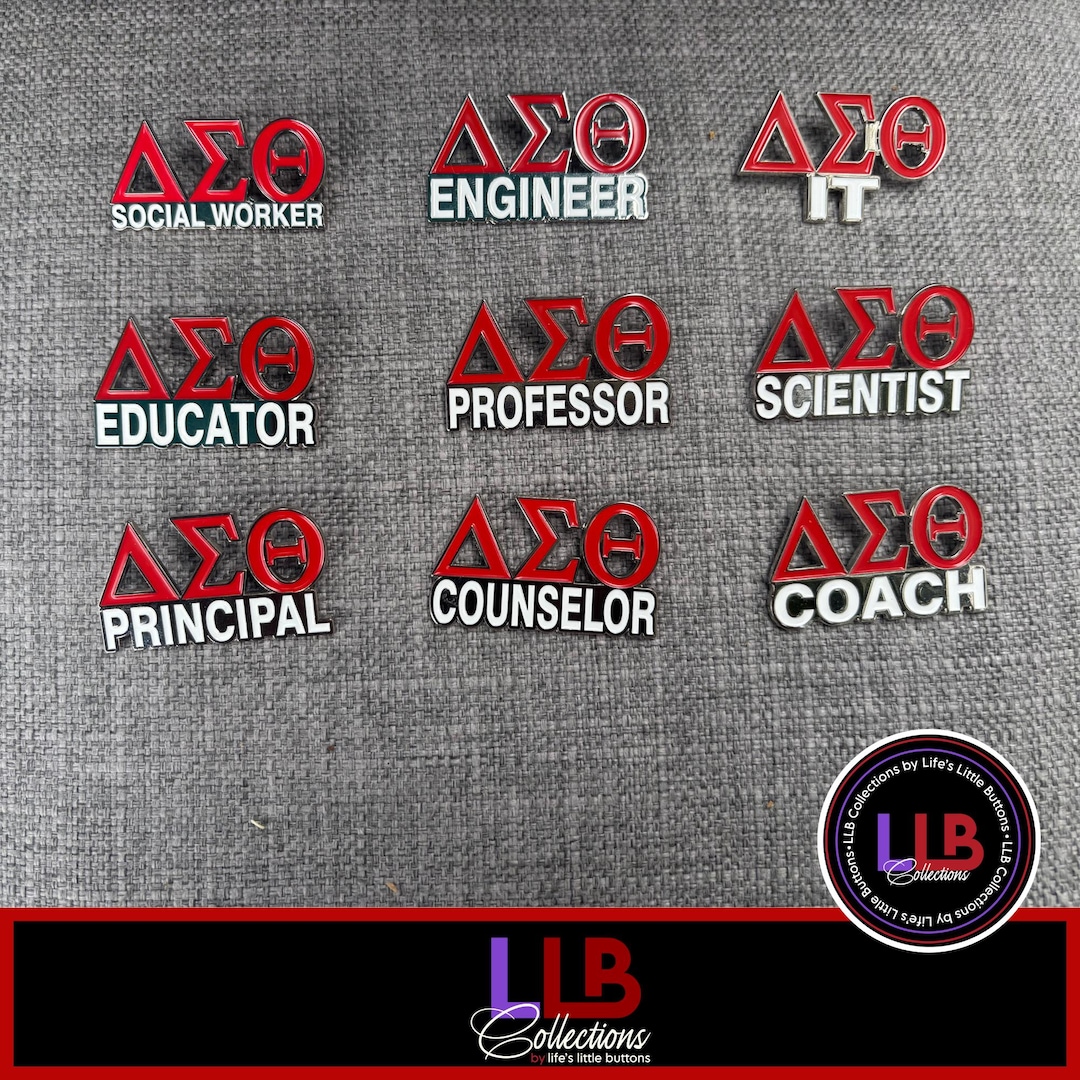 Delta Sigma Theta Career Lapel Pins 3 - Etsy