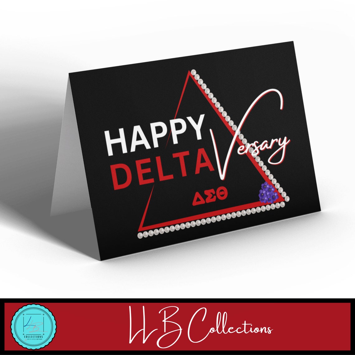 Delta Sigma Theta/deltaversary/notecard (blank) - Etsy