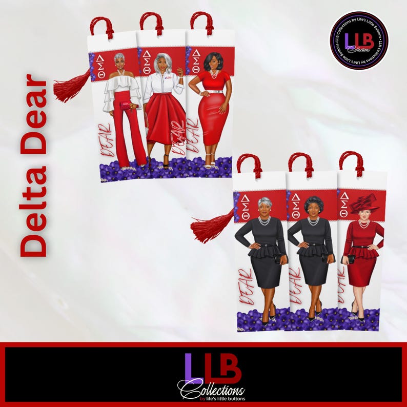 Delta Sigma Theta Bookmark Sets - Etsy