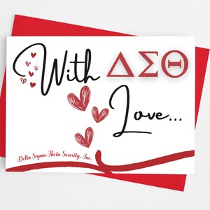 Delta Sigma Theta: With DST Love Blank Note Card - Etsy