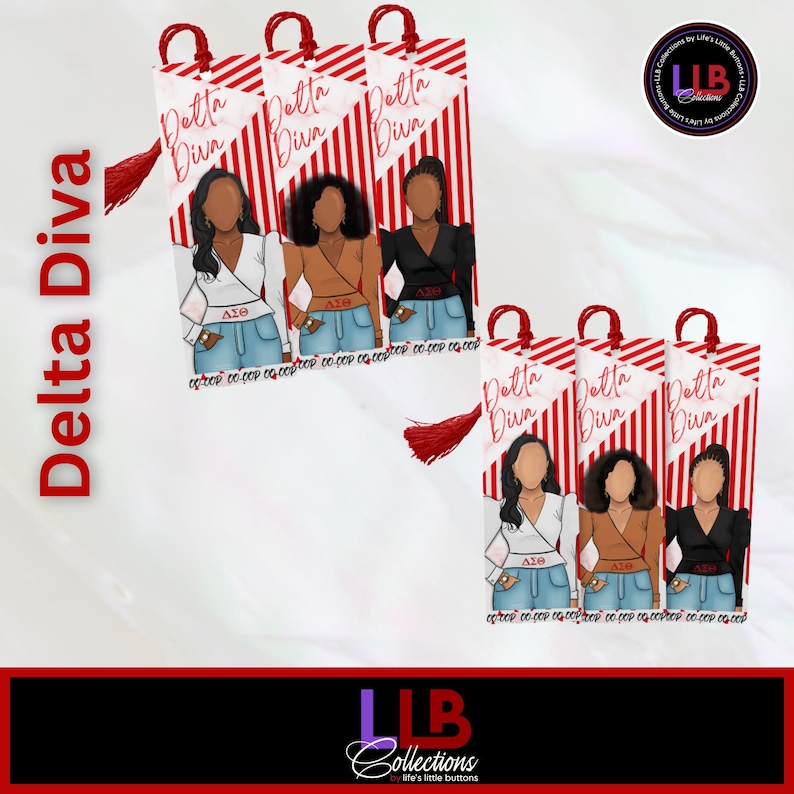 Delta Sigma Theta Bookmark Sets - Etsy