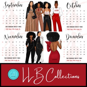 Delta Sigma Theta/dst/desktop Calendar 2023/acrylic - Etsy