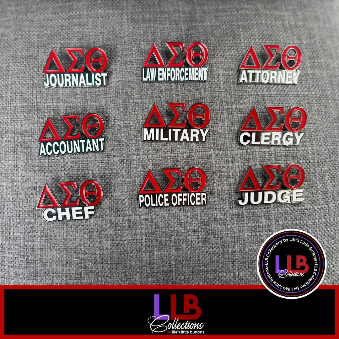 Delta Sigma Theta Career Lapel Pins 2 - Etsy