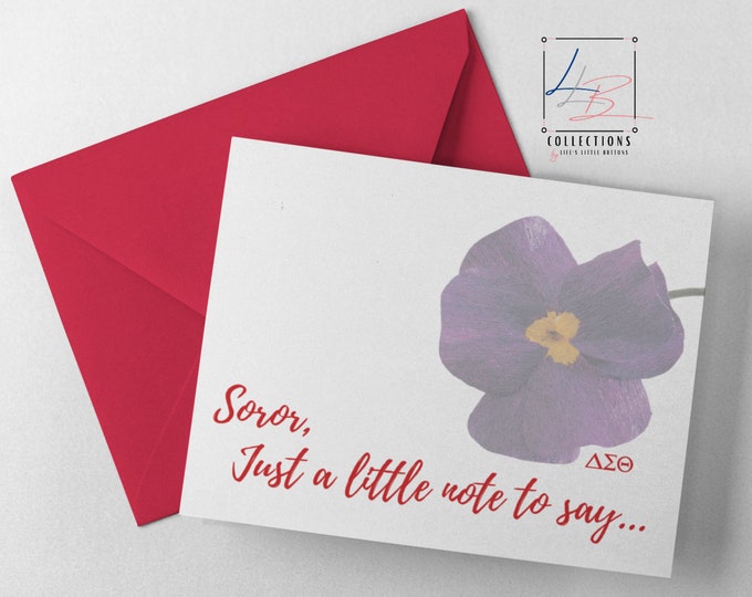 Delta Sigma Theta/dst/1913/violets/notecard blank - Etsy