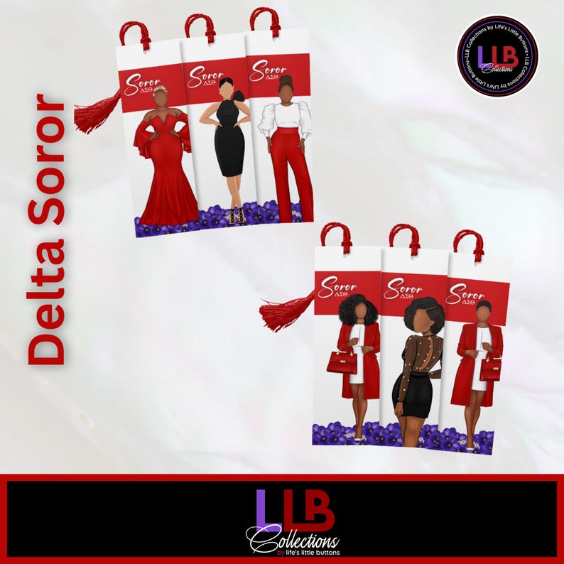Delta Sigma Theta Bookmark Sets - Etsy