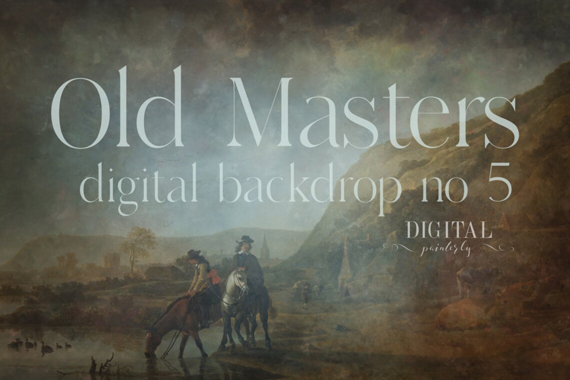 Bundle of Digital Backdrops Old Masters Inspired Scenery, Fine Art ...