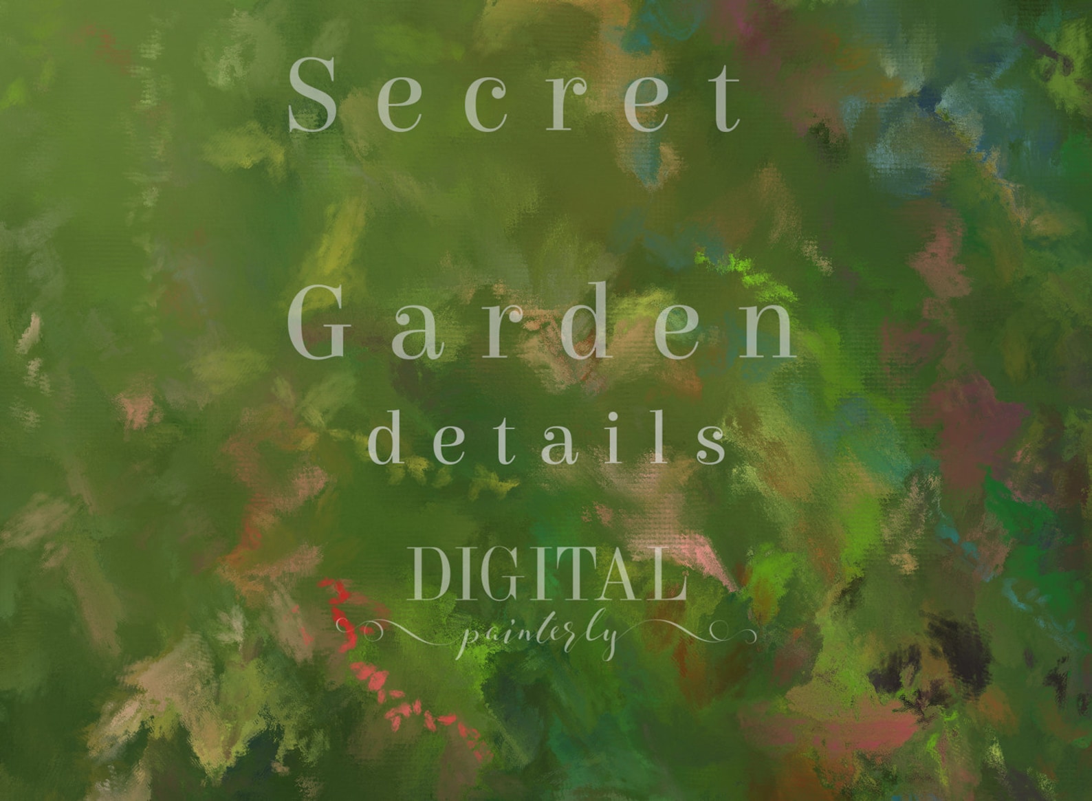 Secret Garden Digital Backdrop Background Overlay Painterly Digital ...
