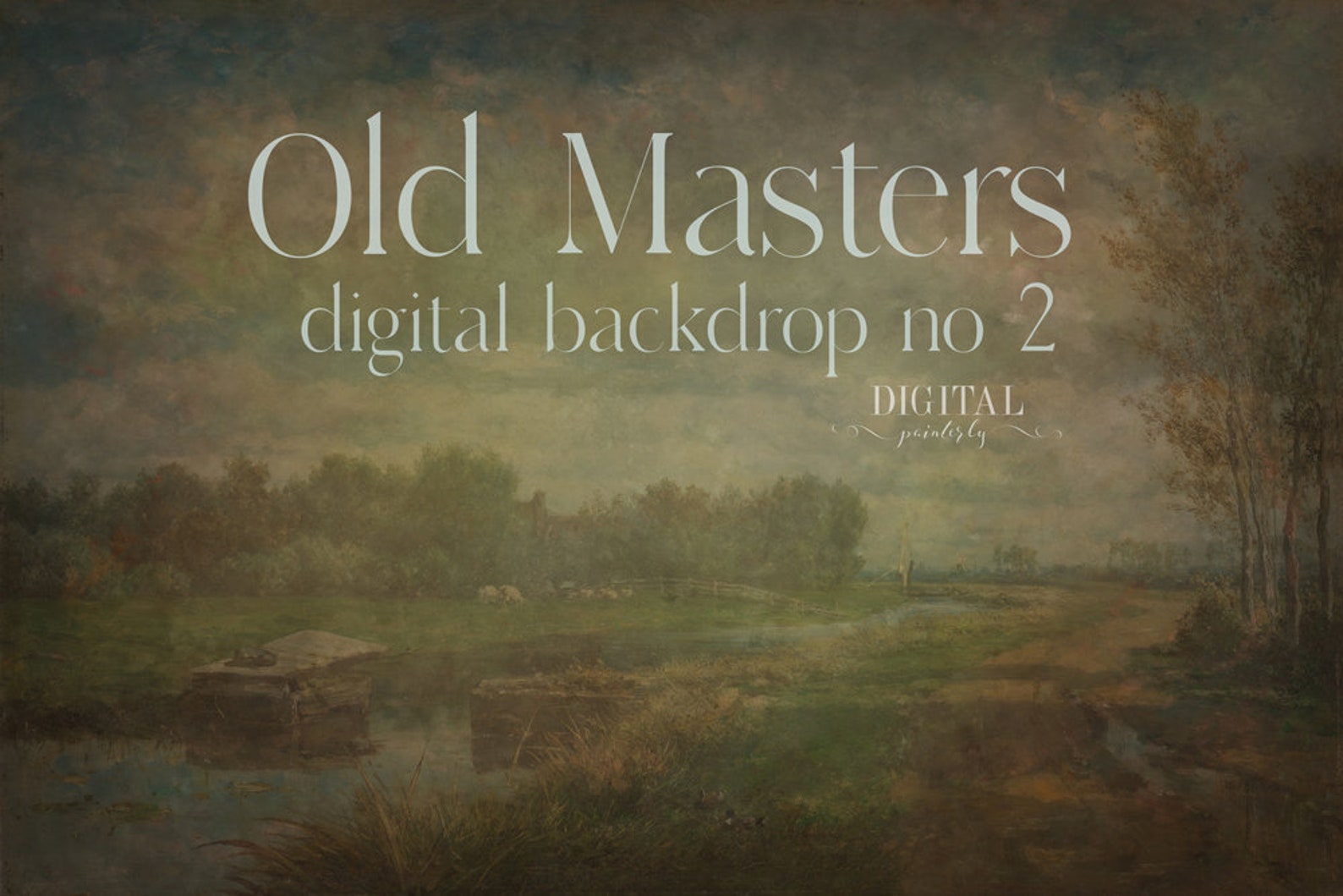 Bundle of Digital Backdrops Old Masters Inspired Scenery, Fine Art ...