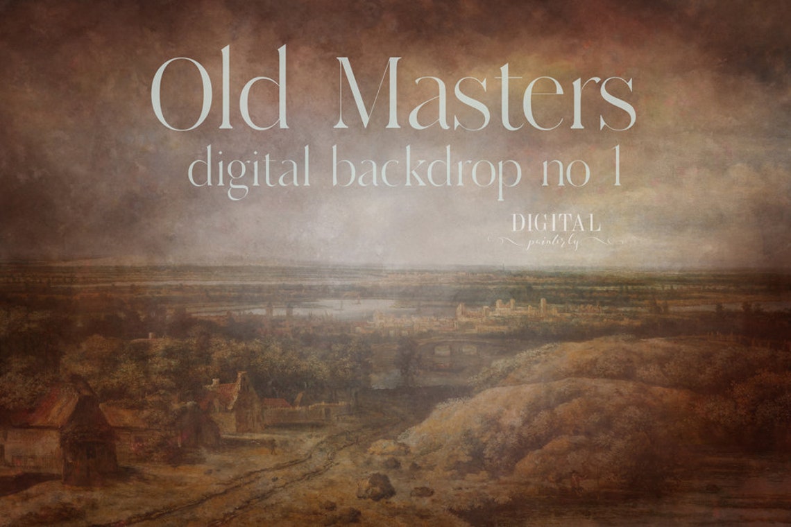 Bundle of Digital Backdrops Old Masters Inspired Scenery, Fine Art ...