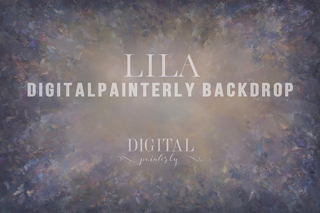 Lila - Hand Painted Digital Backdrop for Photographers, Overlay - Etsy