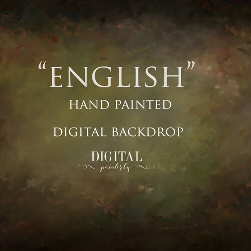 English Hand Painted Digital Backdrop for Photographers | Etsy