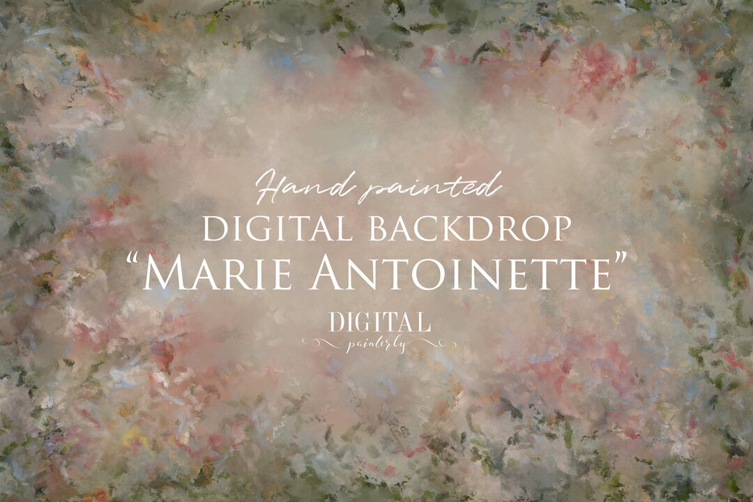 Marie Antoinette Hand Painted Vintage Digital Backdrop Background for ...