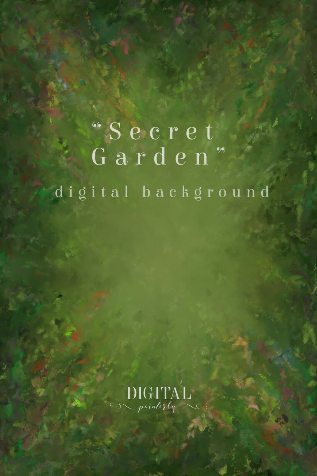 Secret Garden Digital Backdrop Background Overlay Painterly Digital ...