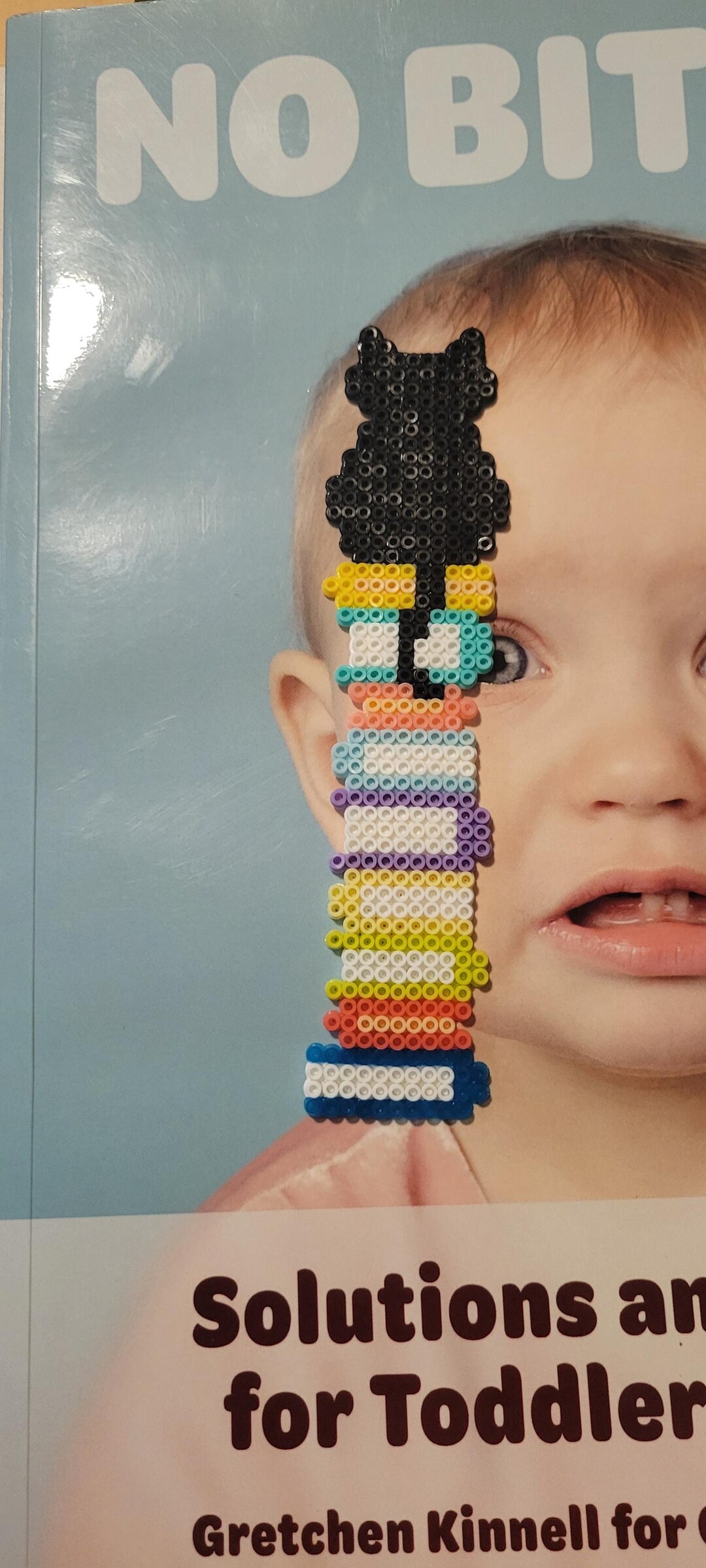 Cat on Stack of Books Perler Bead Bookmark, Homade Bookmark, Random ...