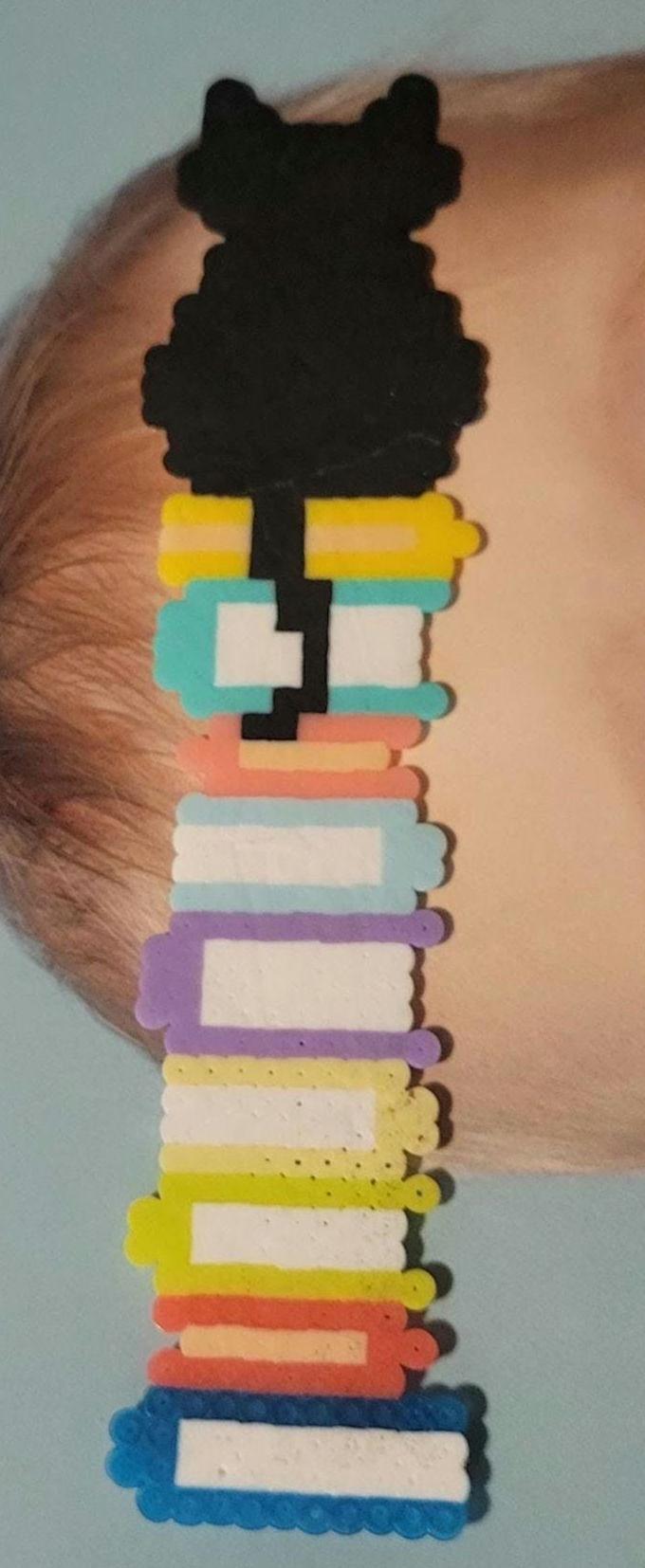 Stack of Books Perler Bead Bookmark, Homade Bookmark, Random Book ...