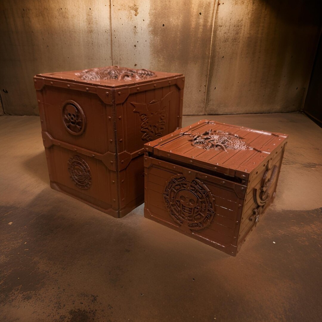 Hand-painted Pirate Crate Deck Box: 100+ Card Storage - Etsy
