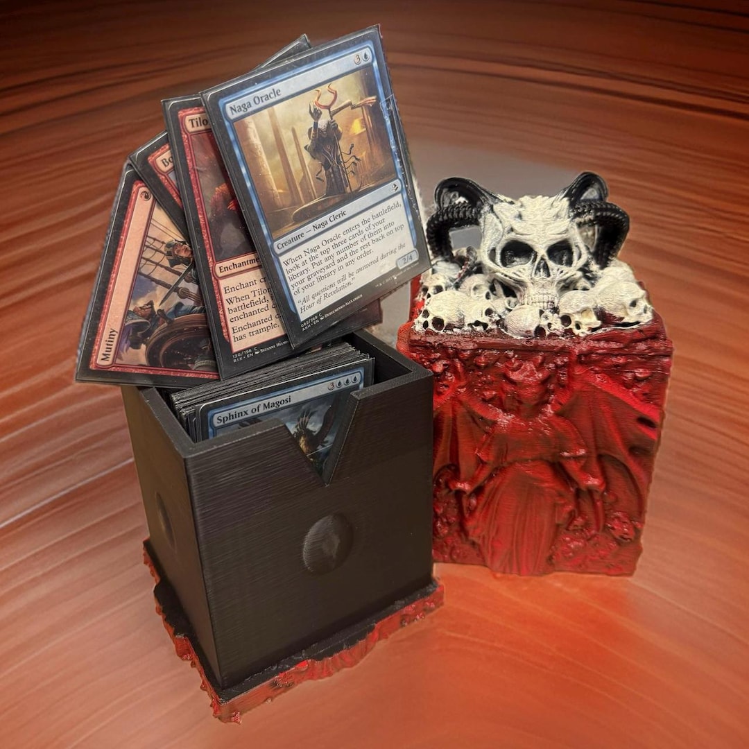 Demon Fallen Angels Deck Box Commander | the Bonnie Box - Etsy