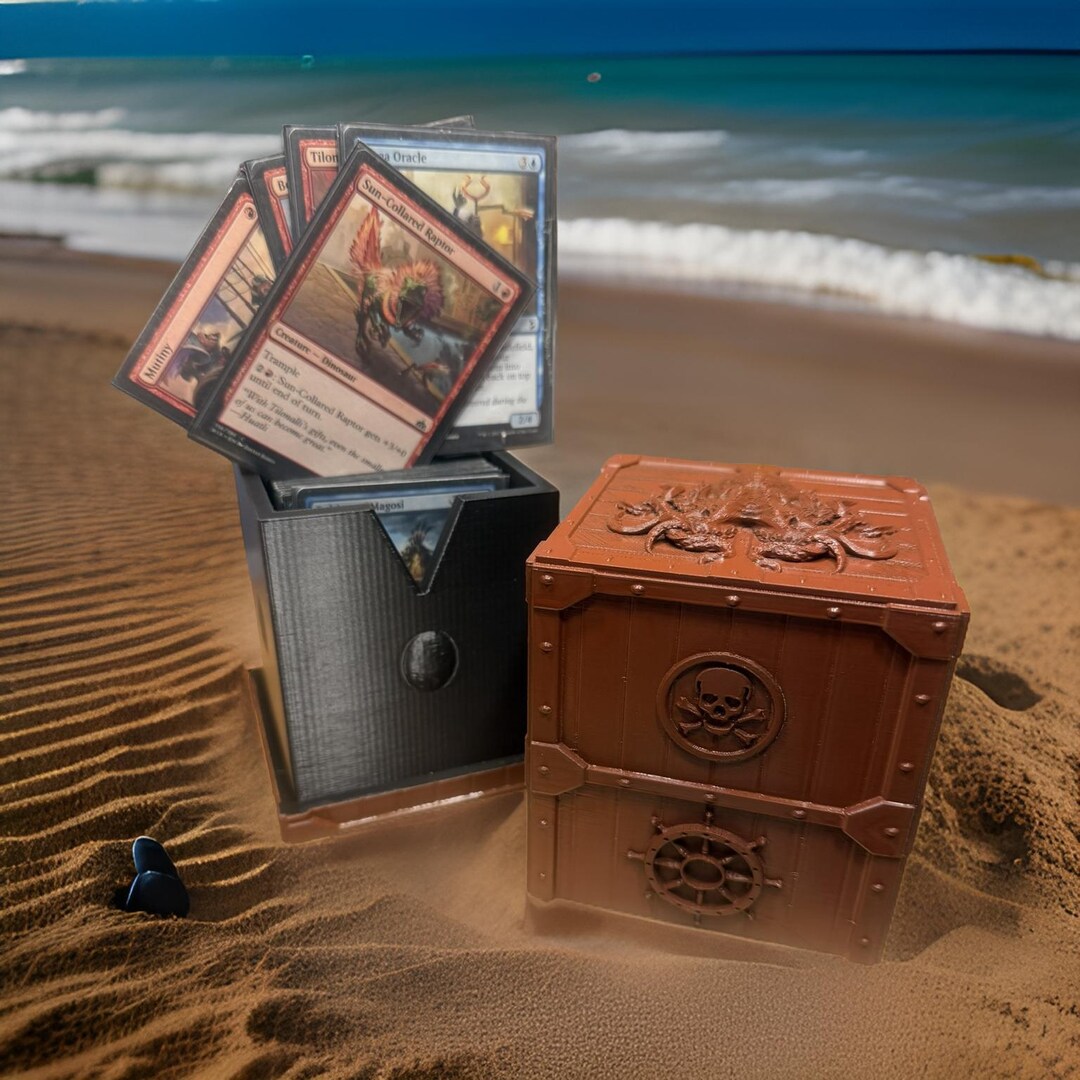 Pirate Crate Deck Box Commander | the Bonnie Box - Etsy