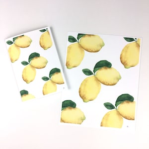Lemon Watercolor Greeting Card: Any Occasion Card - Etsy