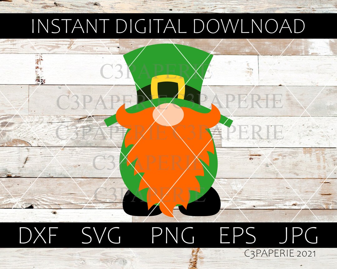 Leprechaun Svg, Irish Gnome, Cute St Patrick's Day, Digital Download ...
