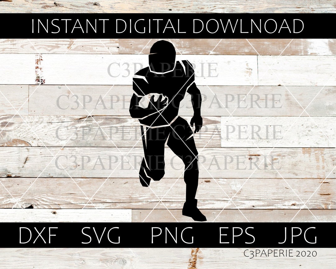 Football Svg, Running Back Dxf, Half Back Eps, Commercial Use, Cut File ...
